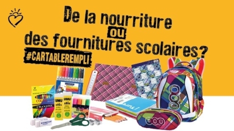 Hasdei Naomi lance son projet 'Un cartable pour tous'